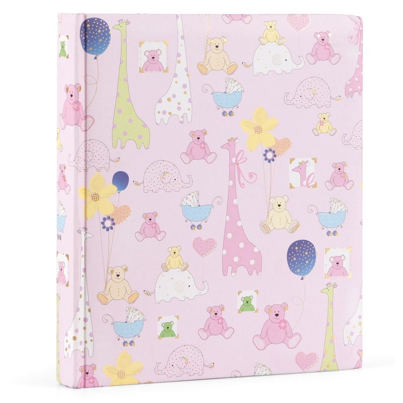 Album foto slip-in 11,4x15,2 cu 100 poze, pentru copii model 1643 Roz ...