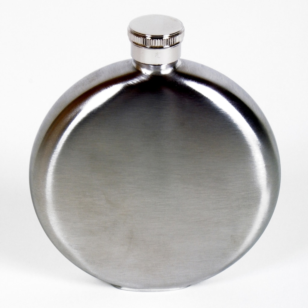 Plosca rotunda de 140 ml Relags Brush din inox pentru bauturi, margini ...