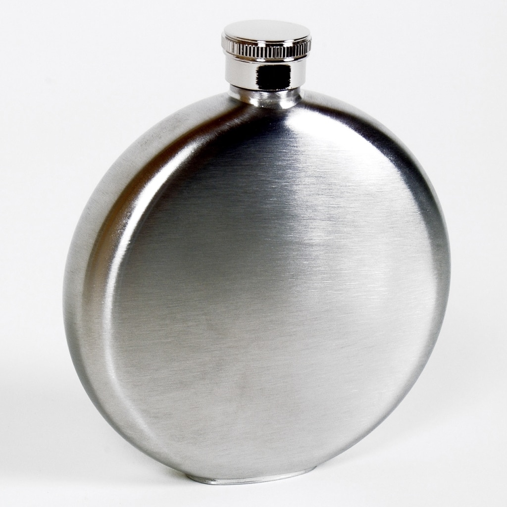 Plosca rotunda de 140 ml Relags Brush din inox pentru bauturi, margini ...