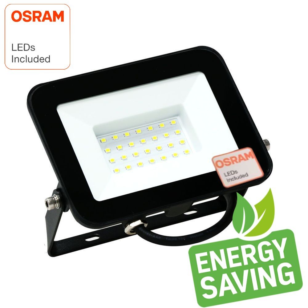 Proiector LED 30W OSRAM Exterior Negru, 3600Lm, Proiector ACTION, IP65 ...