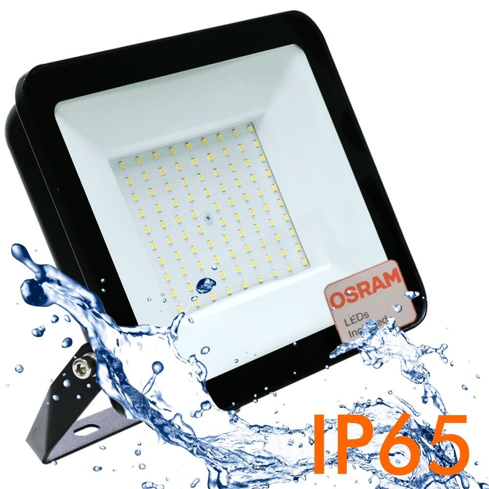 Proiector LED OSRAM 100W (700W) Exterior Negru, 12000Lm, IP65 Rezistent ...