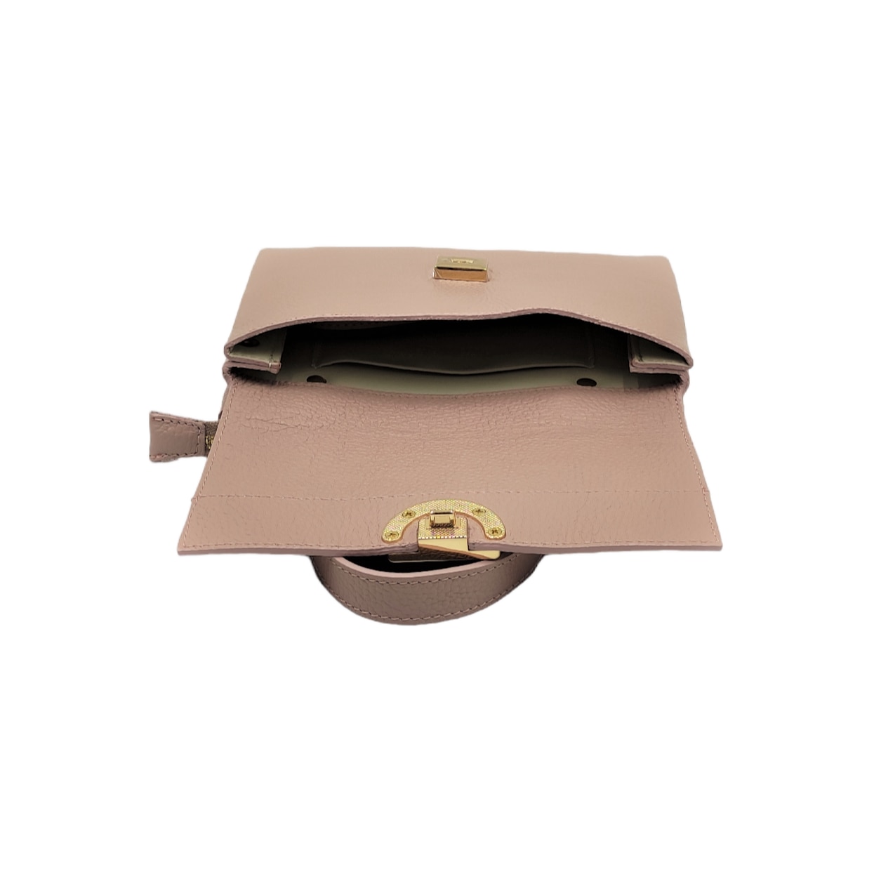 Geanta Monna din piele naturala, doua compartimente, 21 x 5 x 16 cm ...