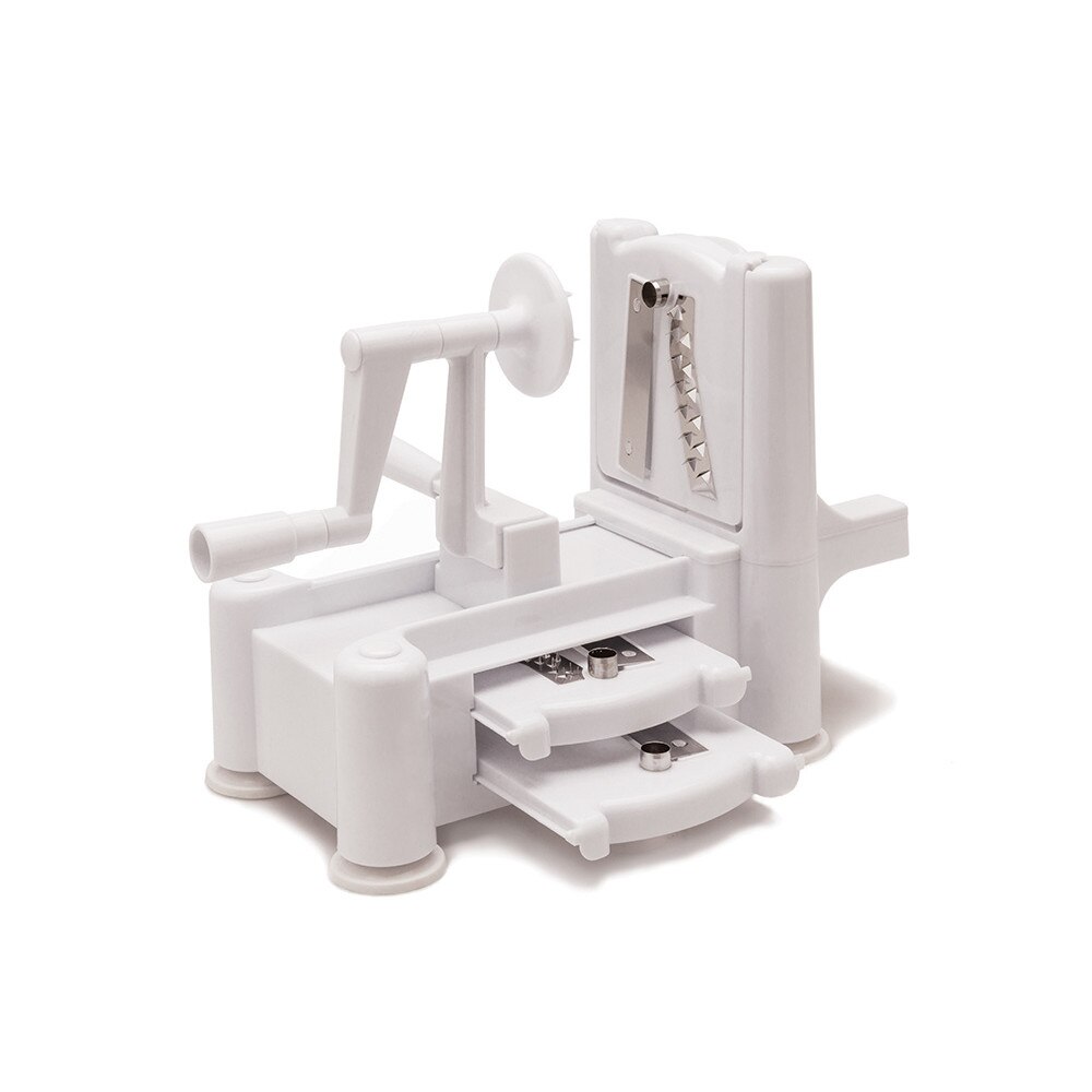 Feliator Legume si Fructe, Manual, cu Multiple Tipuri de Lame, Alb ...