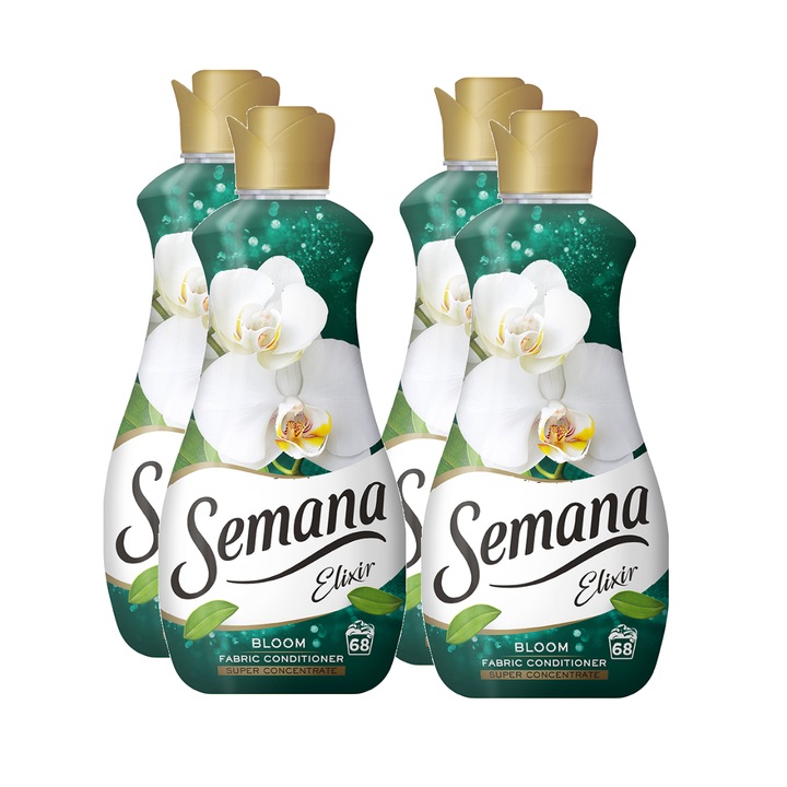 Set 4 x Balsam de rufe Semana Elixir Bloom, 1.7 l, 272 spalari - eMAG.ro