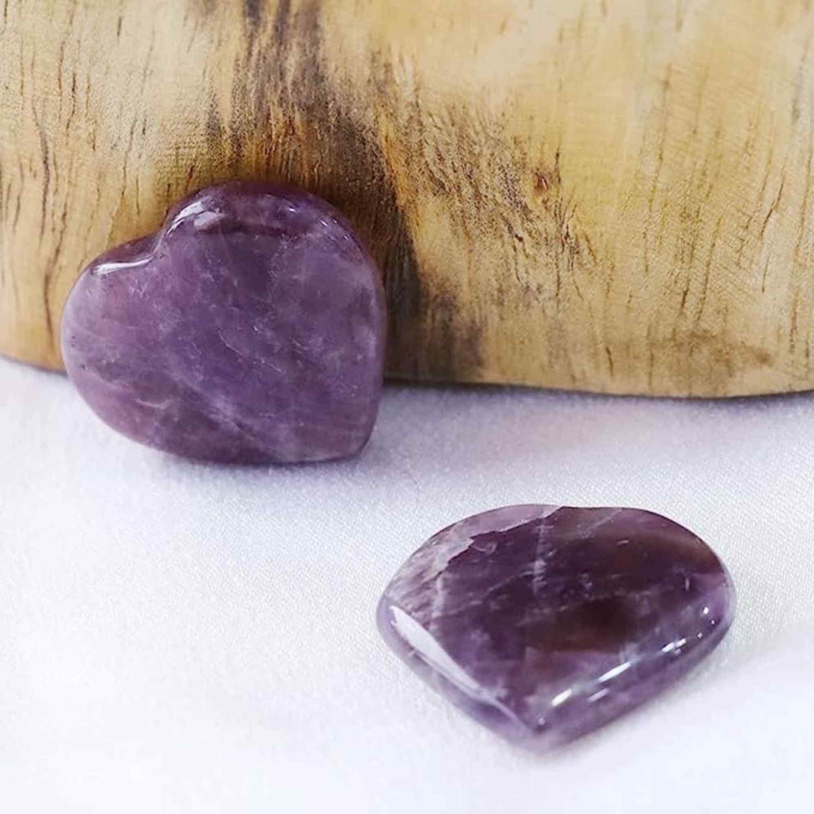 Аметист кристално сърце 3 см и включена сатенена торбичка - Терапия ...