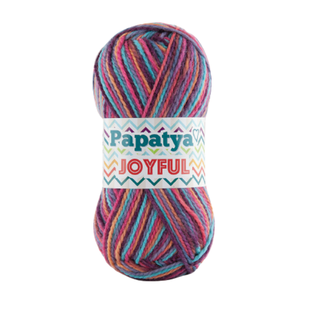 Текстилна прежда Papatya Joyful 400-07, за плетене на една кука и ...