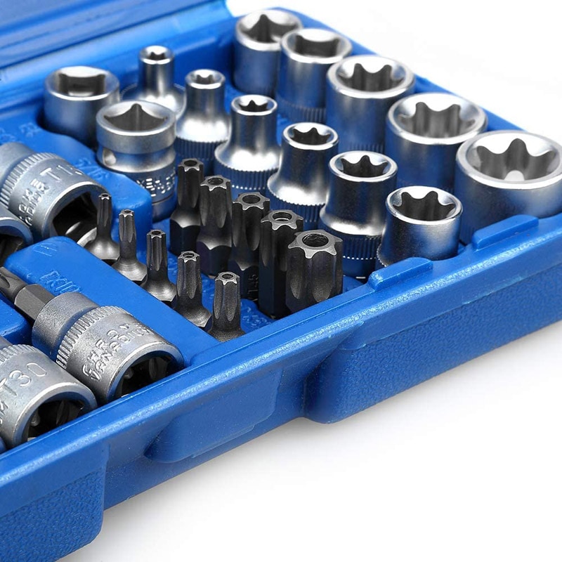 Trusa set chei tubulare biti torx, 34 piese - eMAG.ro