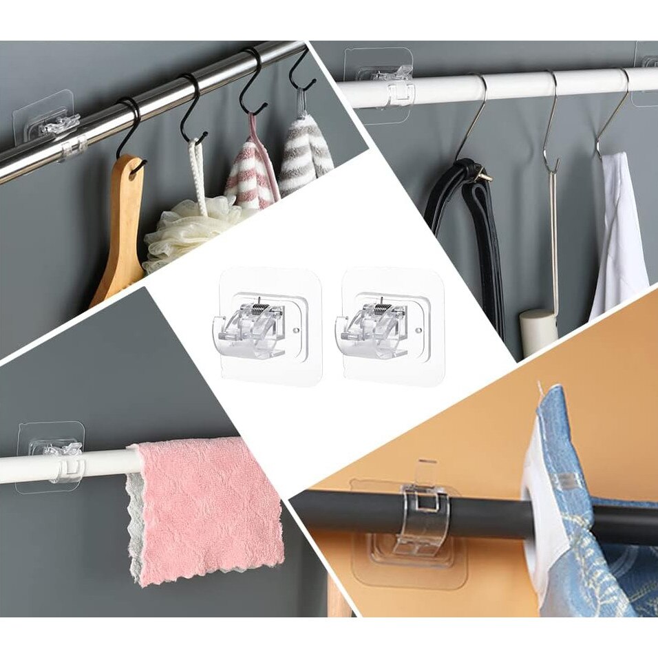 Set 4 suporturi multifunctionale de fixare cu adeziv acrilic, awwaline ...