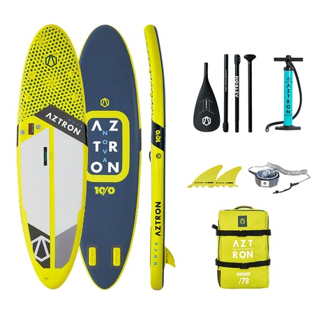Set gonflabil Paddle Board, AZTRON, Multicolor - eMAG.ro