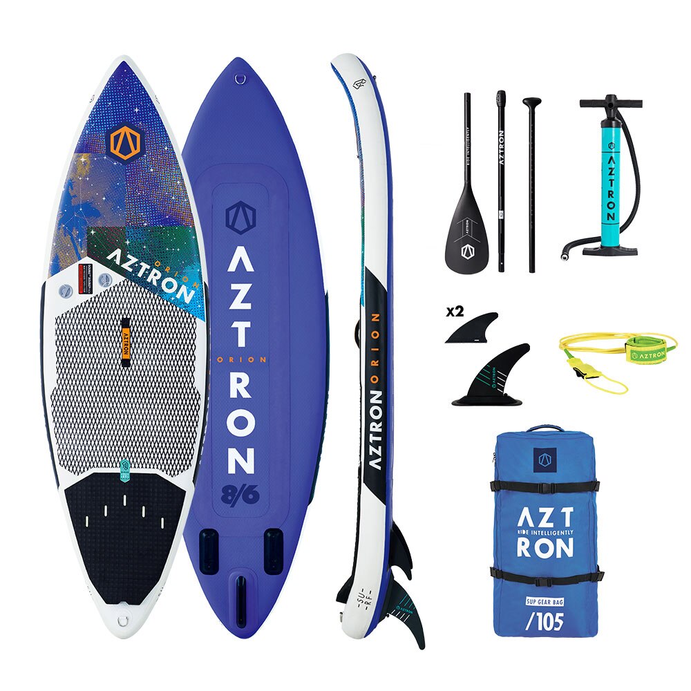 Set gonflabil Paddle Board, AZTRON, Multicolor - eMAG.ro