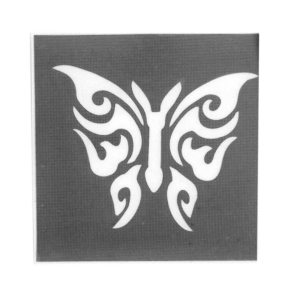 Sablon tatuaj, Allepaznokcie, Model cu fluture, 6 cm, Alb - eMAG.ro