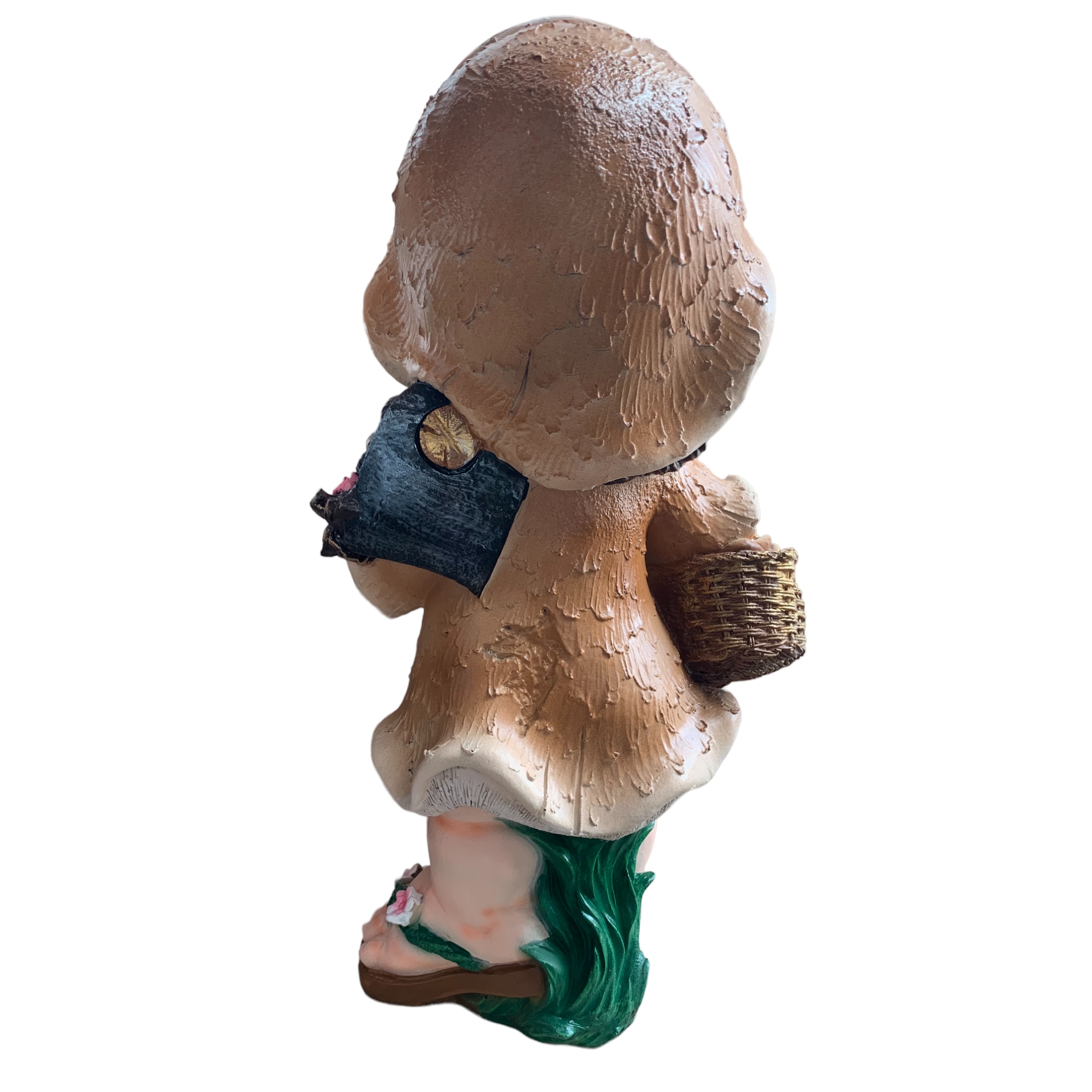 Figurina de gradina, Fetita cu cos, polystone, pictata manual, inaltime ...