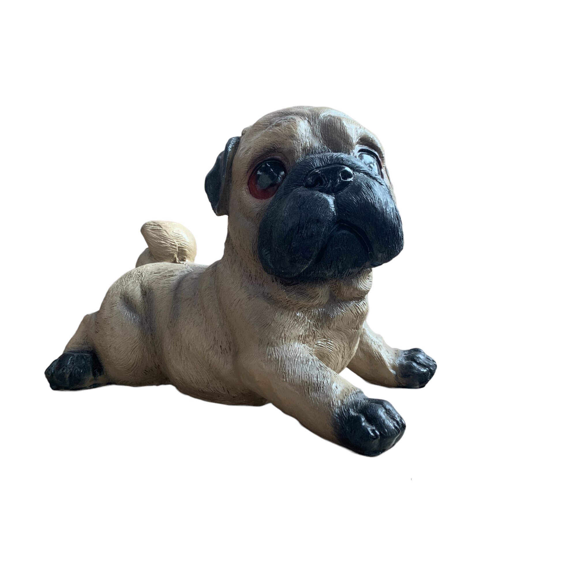 Figurina de gradina, Caine Mops, polystone, 30 cm - eMAG.ro