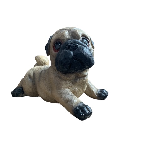 Figurina de gradina, Caine Mops, polystone, 30 cm - eMAG.ro