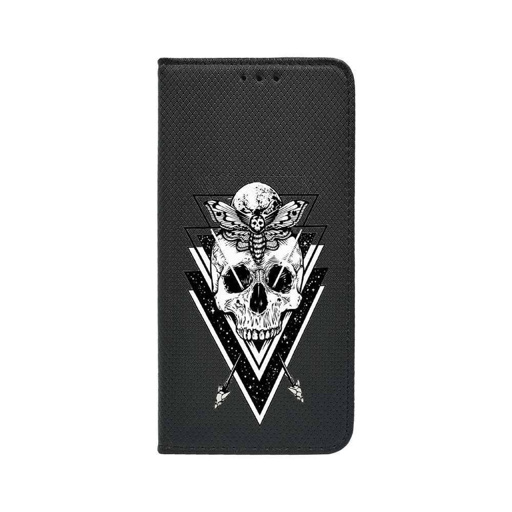 Калъф тип тефтер BestCase за Xiaomi Redmi Note 12S, Skull, Magnetic ...