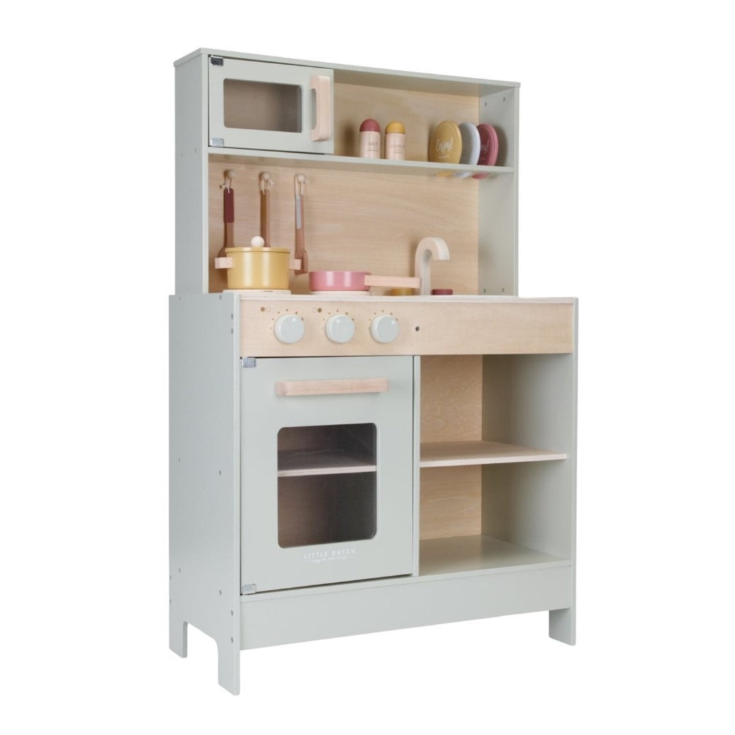 Bucatarie copii, Little Dutch, Lemn, Multicolor, 3 ani+ - eMAG.ro