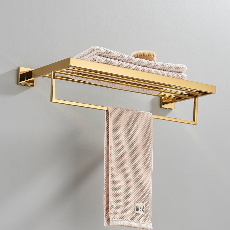 Suport prosoape baie, Blackswan, Tip M26, cu cinci bari, model auriu ...