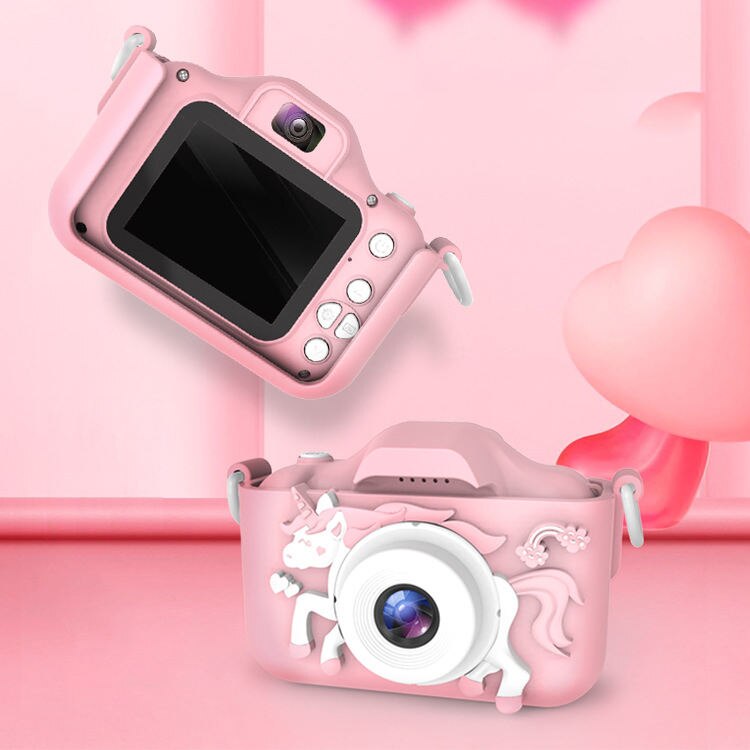 Camera Foto Copii, Fluffy, 20 Mpx, Full HD 1080P, model Unicorn, Ecran ...