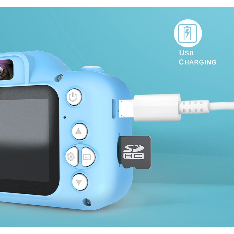 Camera Foto Copii, Fluffy, 20 Mpx, Full HD 1080P, model Unicorn, Ecran ...