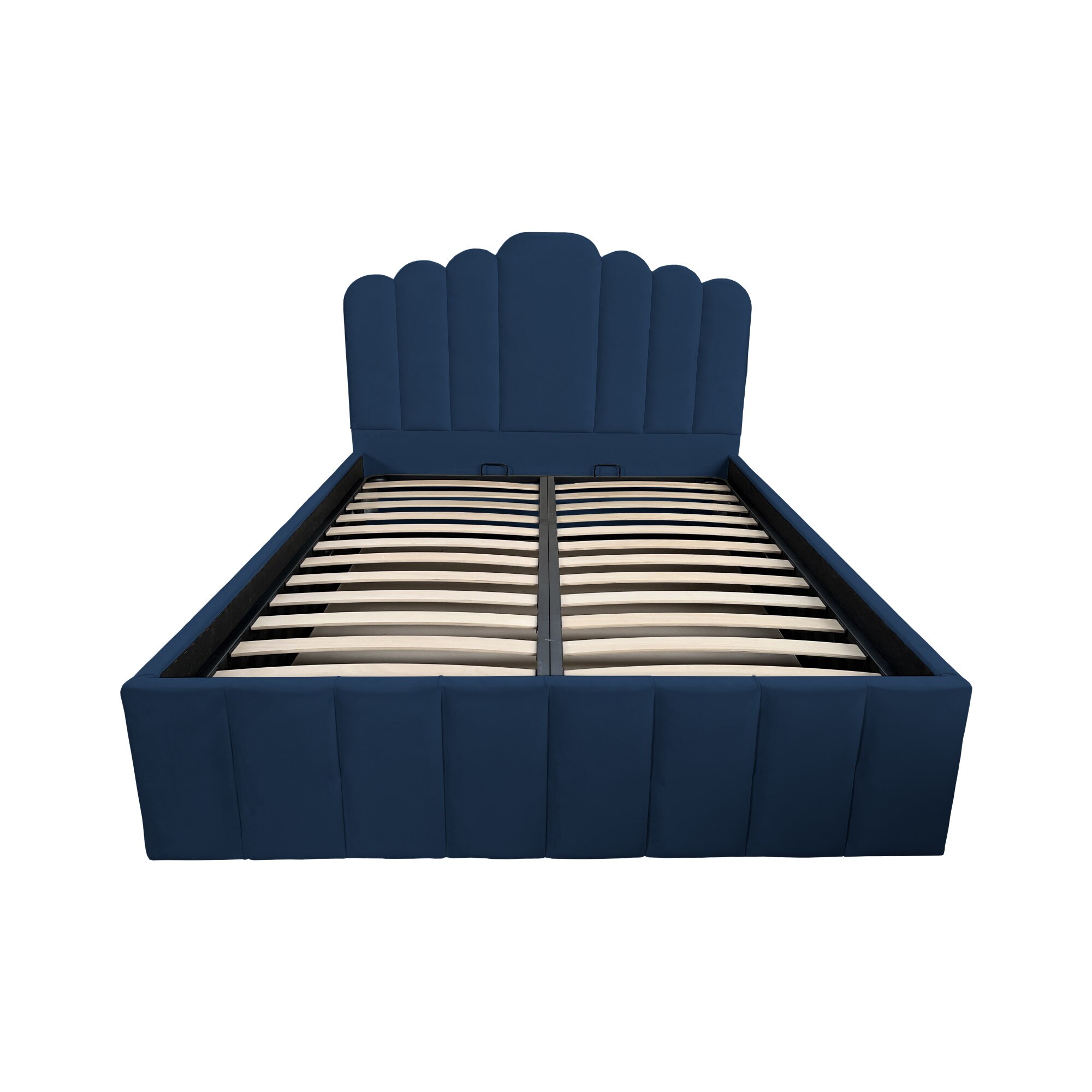 Pat tapitat Flow, cu spatiu de depozitare si somiera rabatabila ...