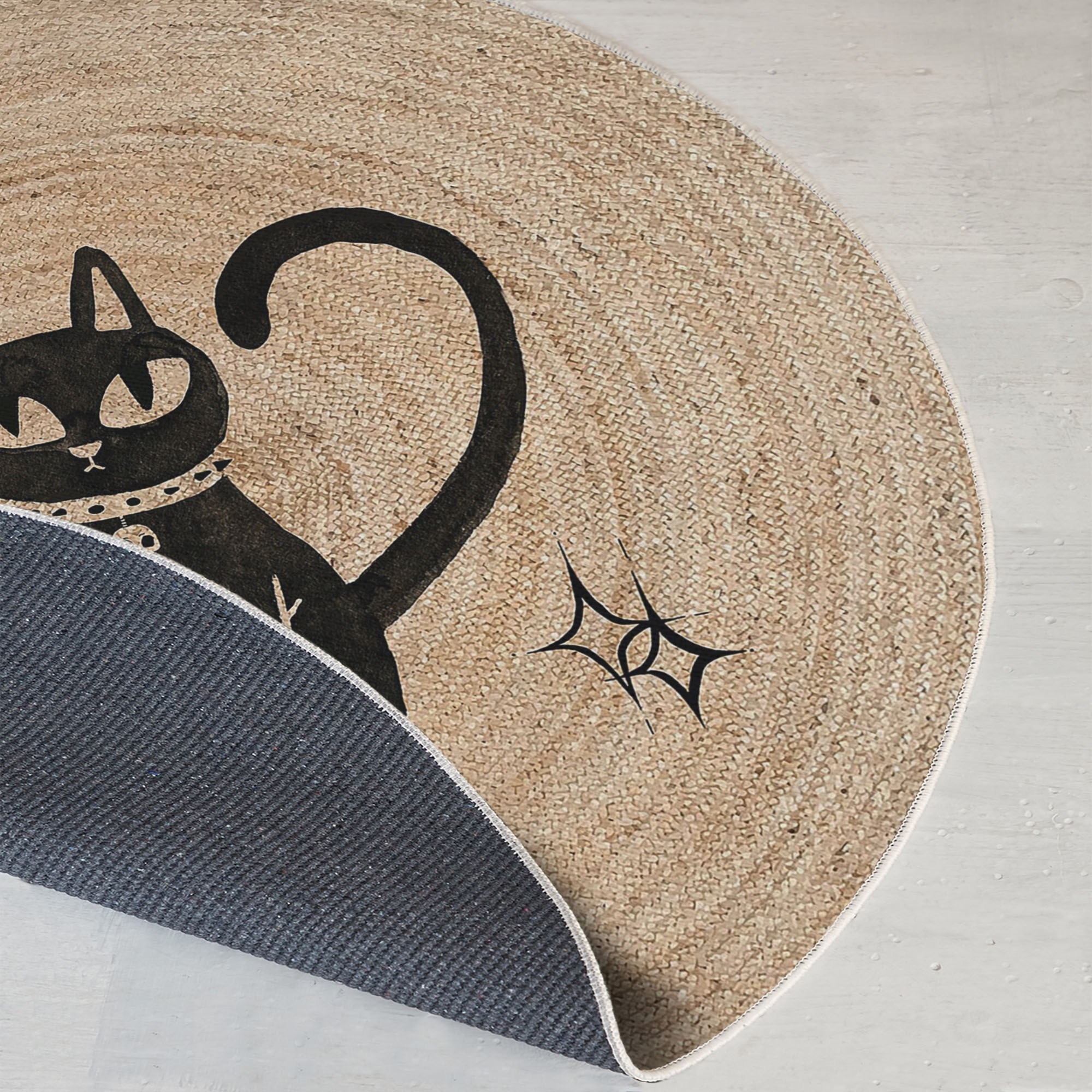 Covor Asi Home Rug 511, 80 x 80cm, Bumbac | Poliester, Crem - eMAG.ro