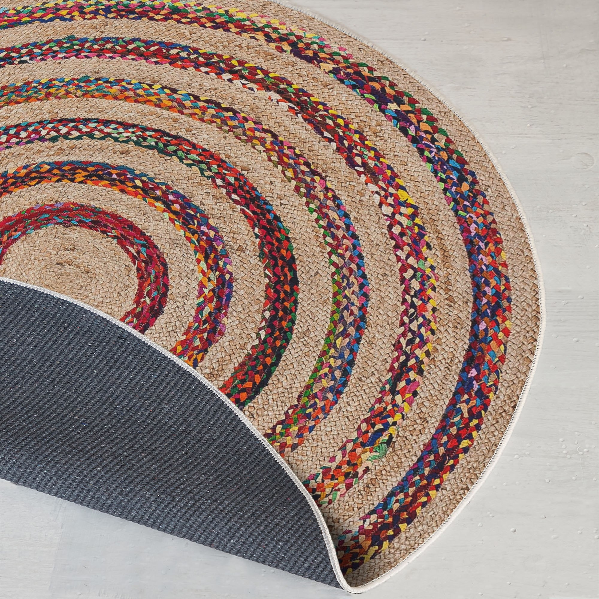 Covor Asi Home Rug 496, 180 x 180cm, Bumbac | Poliester, Multicolor ...