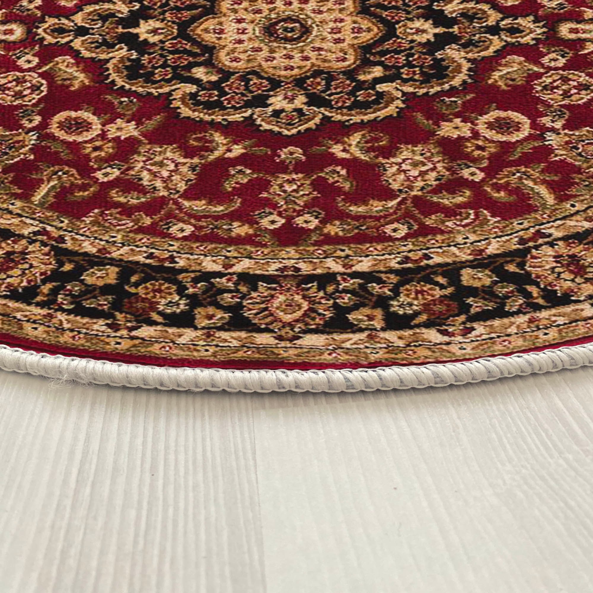 Covor Asi Home Rug 477, 80 x 80cm, Bumbac | Poliester, Rosu - eMAG.ro