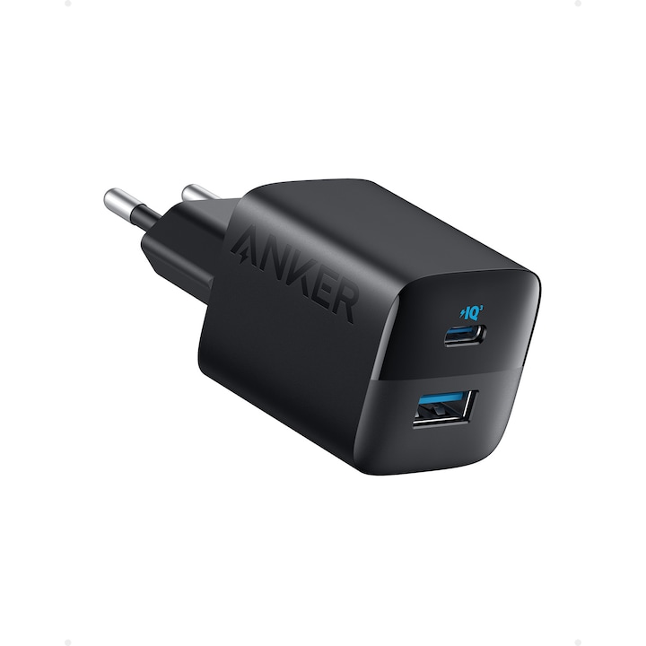 Incarcator retea Anker, "323" 33W, PowerIQ, 1 x USB Type-C, 1 x USB ...
