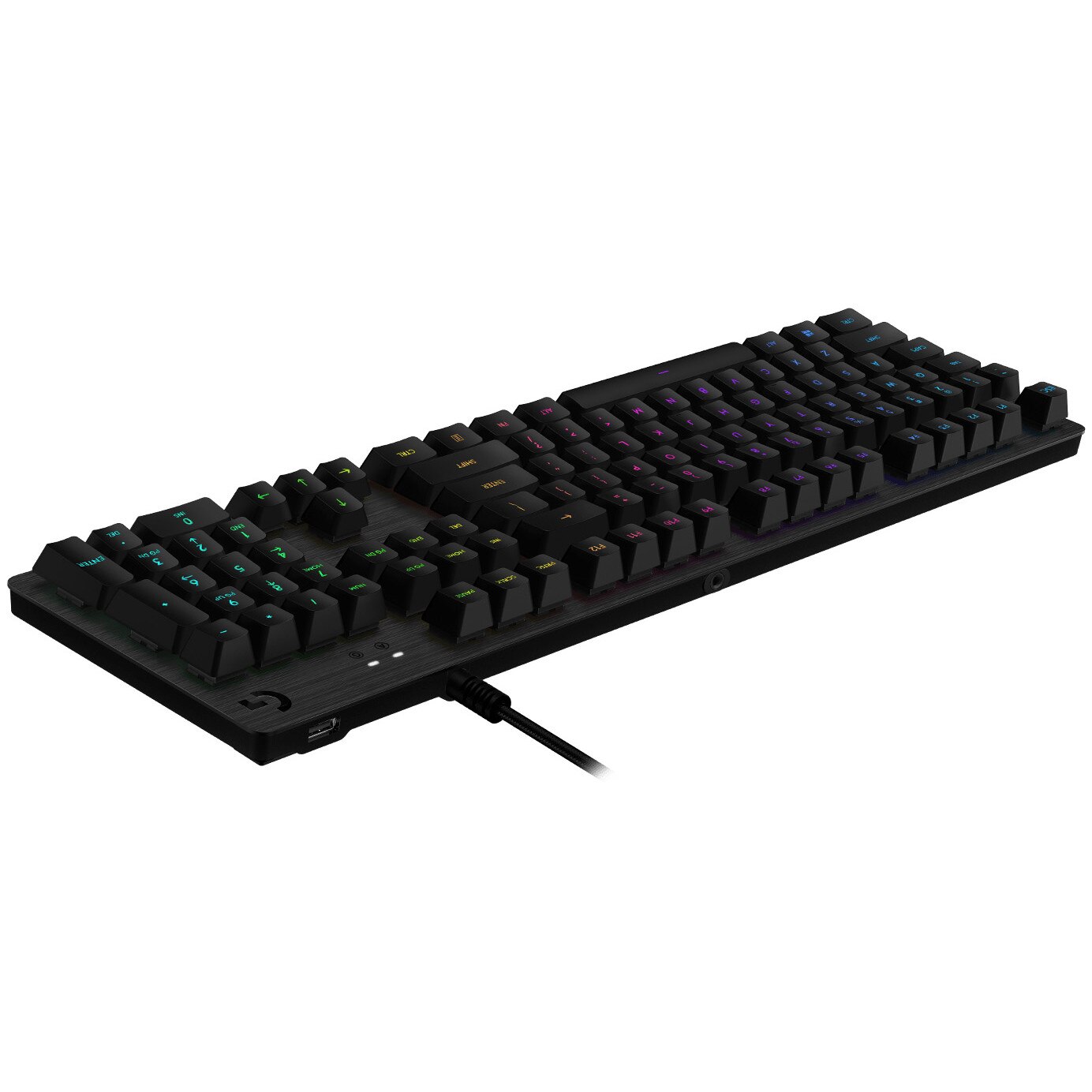 Tastatura gaming mecanica Logitech G513, Carbon GX brown, Iluminare RGB ...