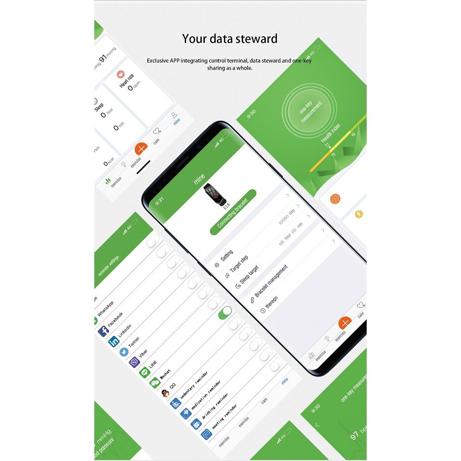 Bratara Smart Welora®, Monitorizare Activitati Fizice, Somn, Ritm Cardiac, Presiunea Sangelui ...