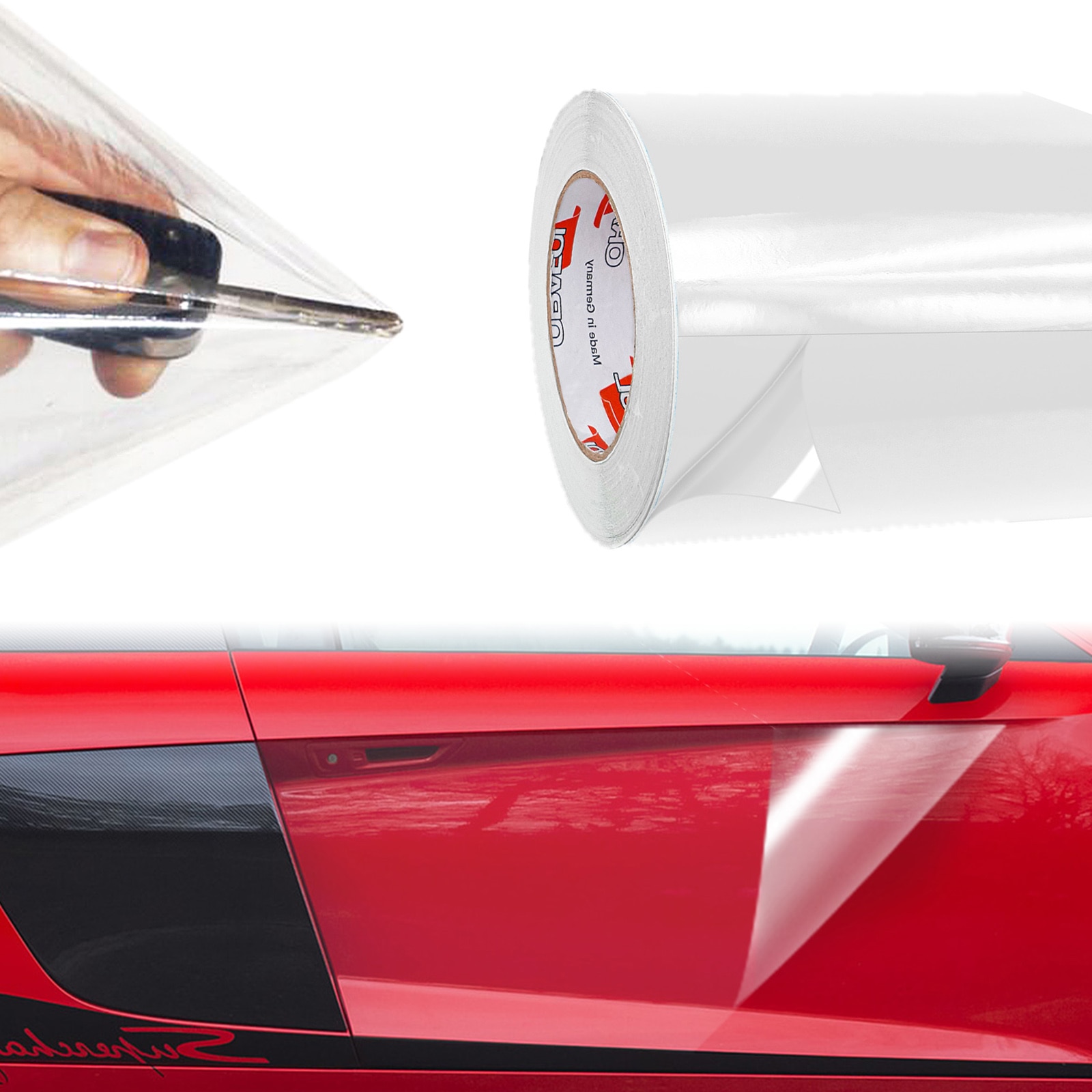 Folie transparenta protectie pentru capota, protectie impotriva ...