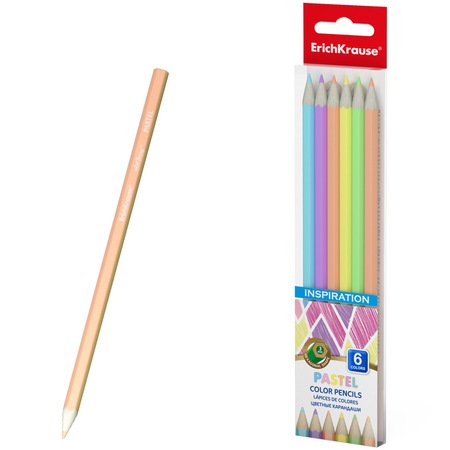 Creion Color Ek Artberry Hexagonal, Culori Pastel, 6 Buc/Set - eMAG.ro