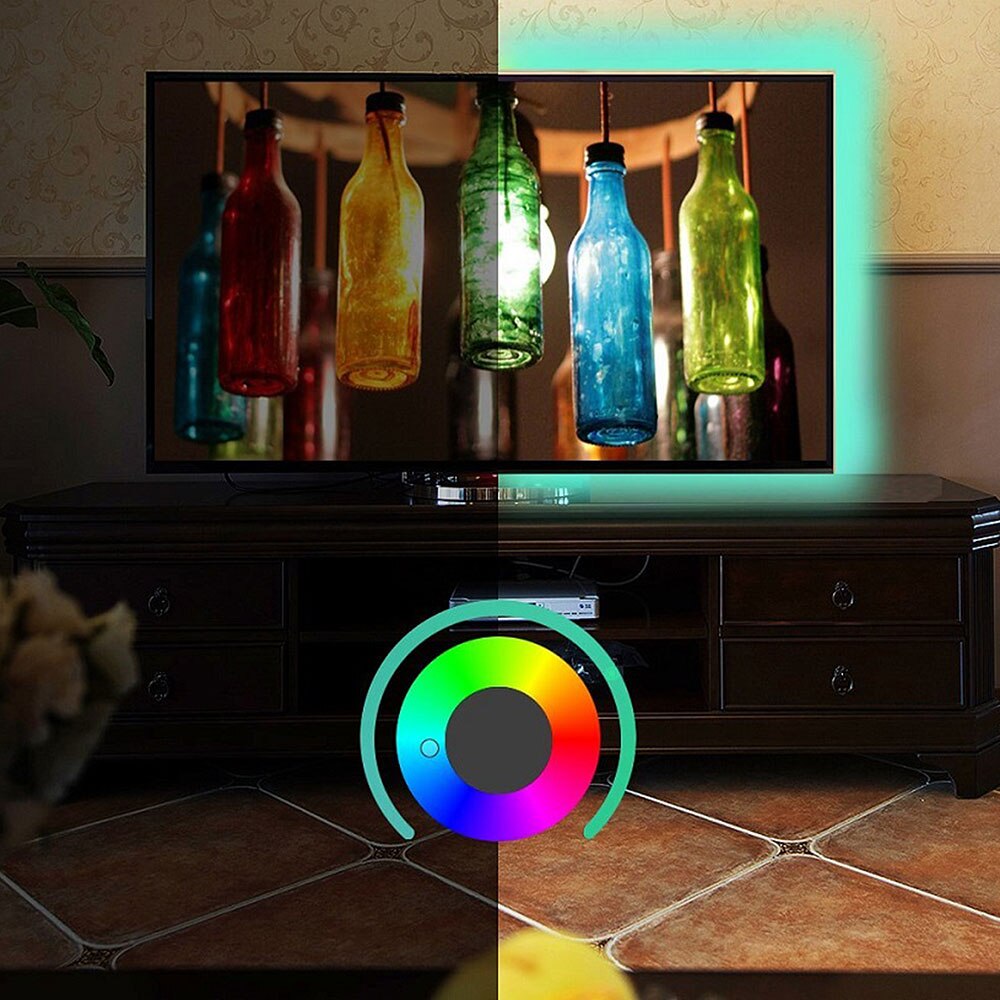 Kit Banda Led Edar Cu Control Din Telecomanda Led Smd 5050 Rgb Grad