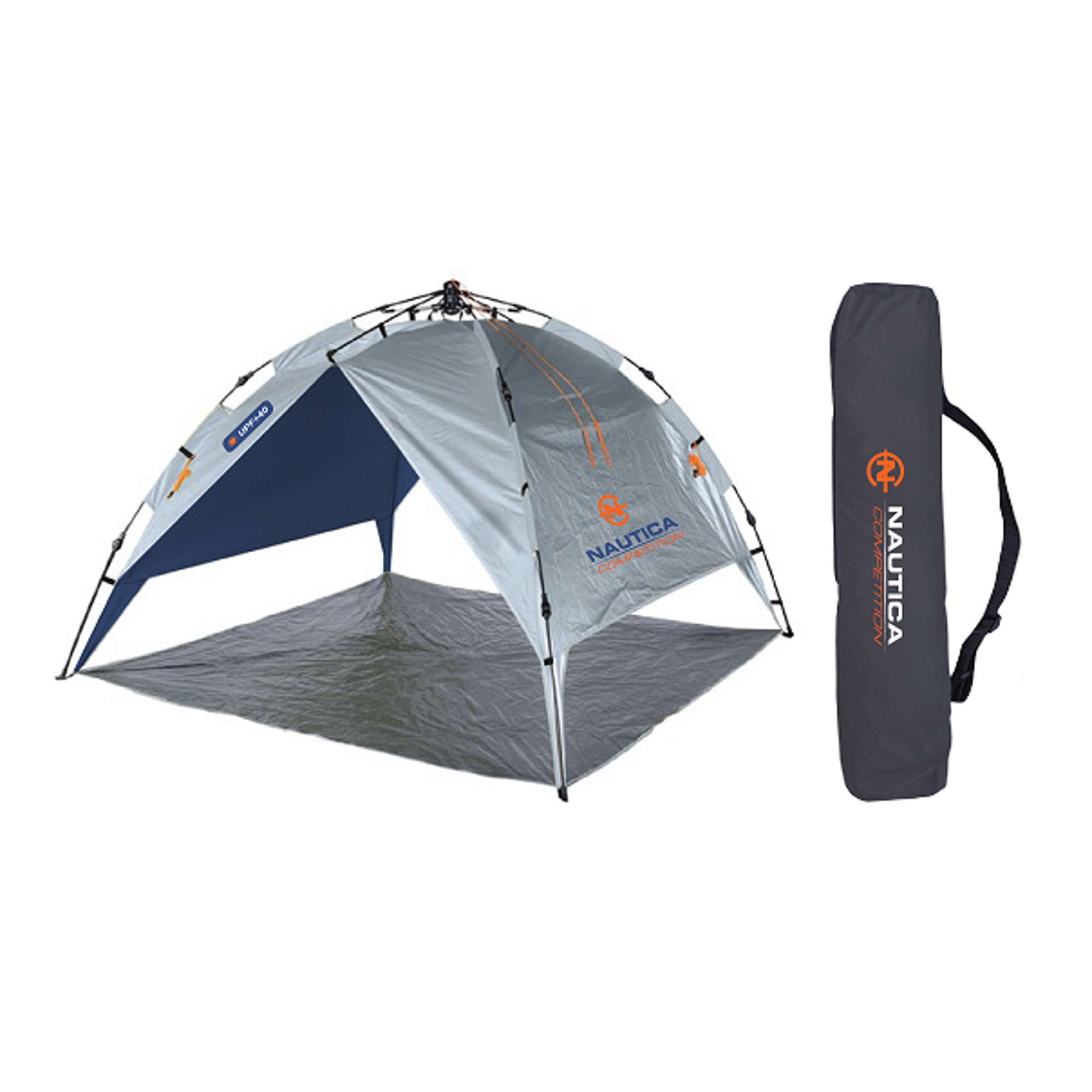 Cort plaja automat Nautica Competition, protectie solarea UPF40+, Gri ...
