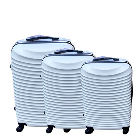 Set valize de voiaj, Rigide, 3 piese, 4 roti, Albastru - eMAG.ro