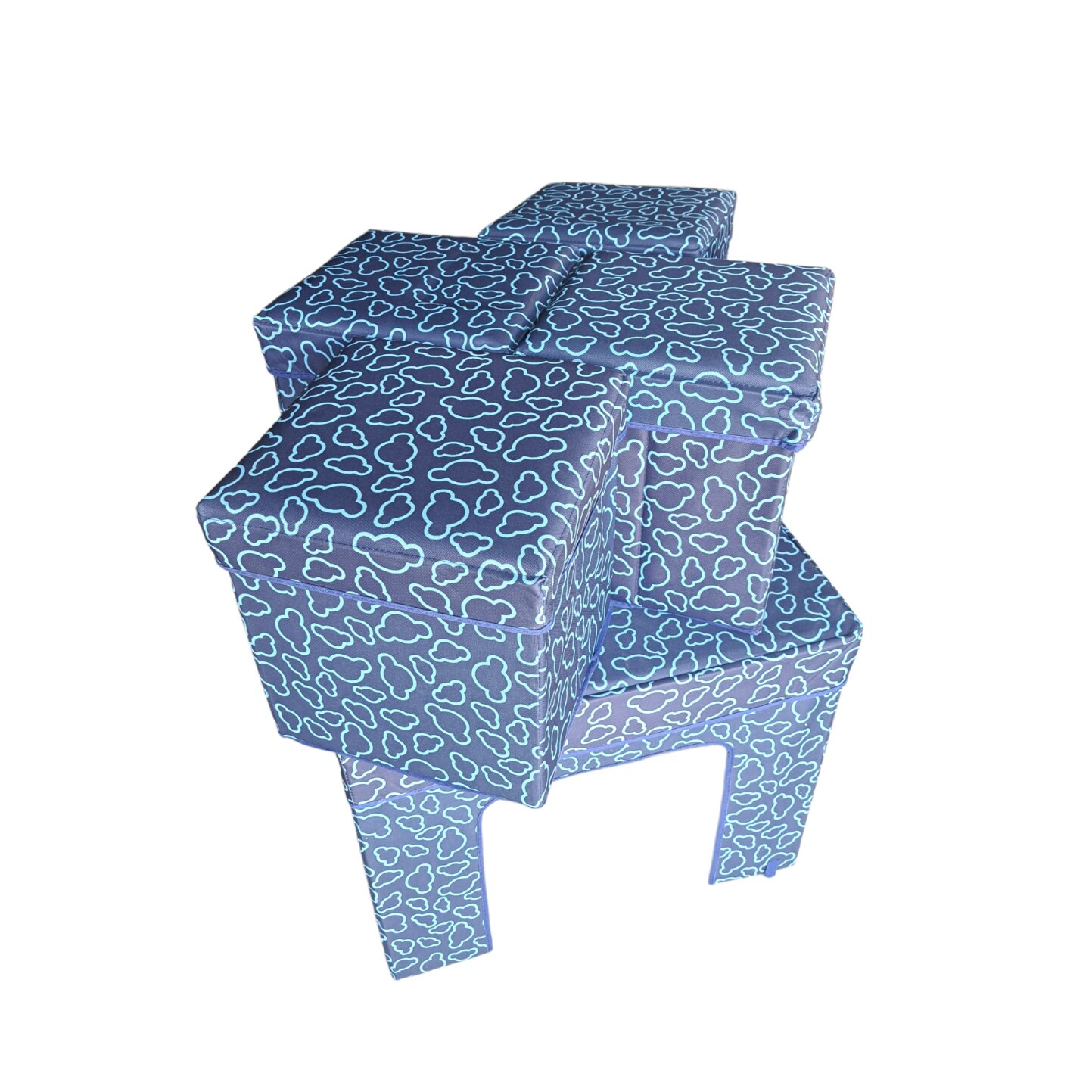Set masa 60 x 60 x 48 cm + 4 scaune pliabile, 31 x 31 x 31 cm, in ...