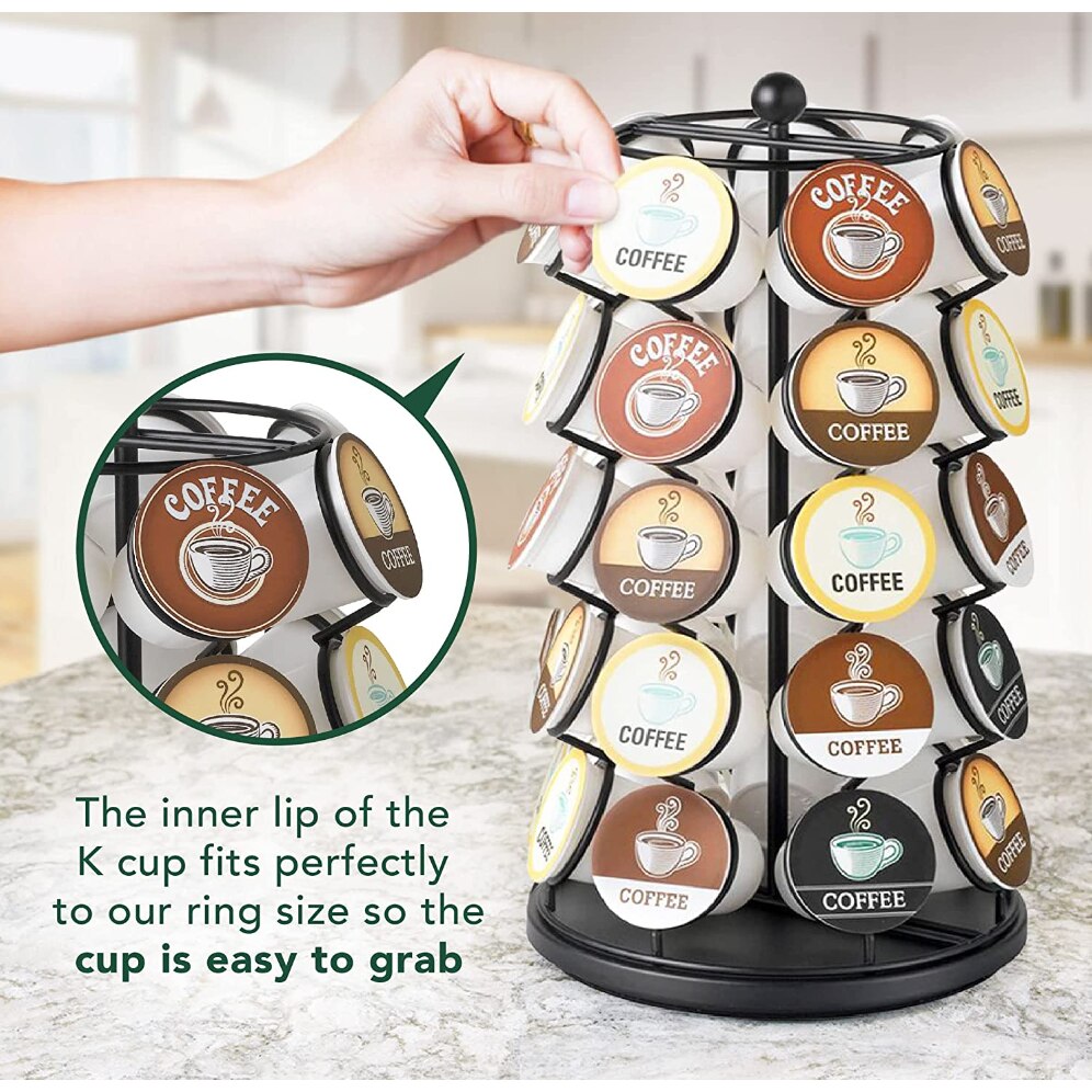 Suport pentru capsule de cafea, Negru - eMAG.ro