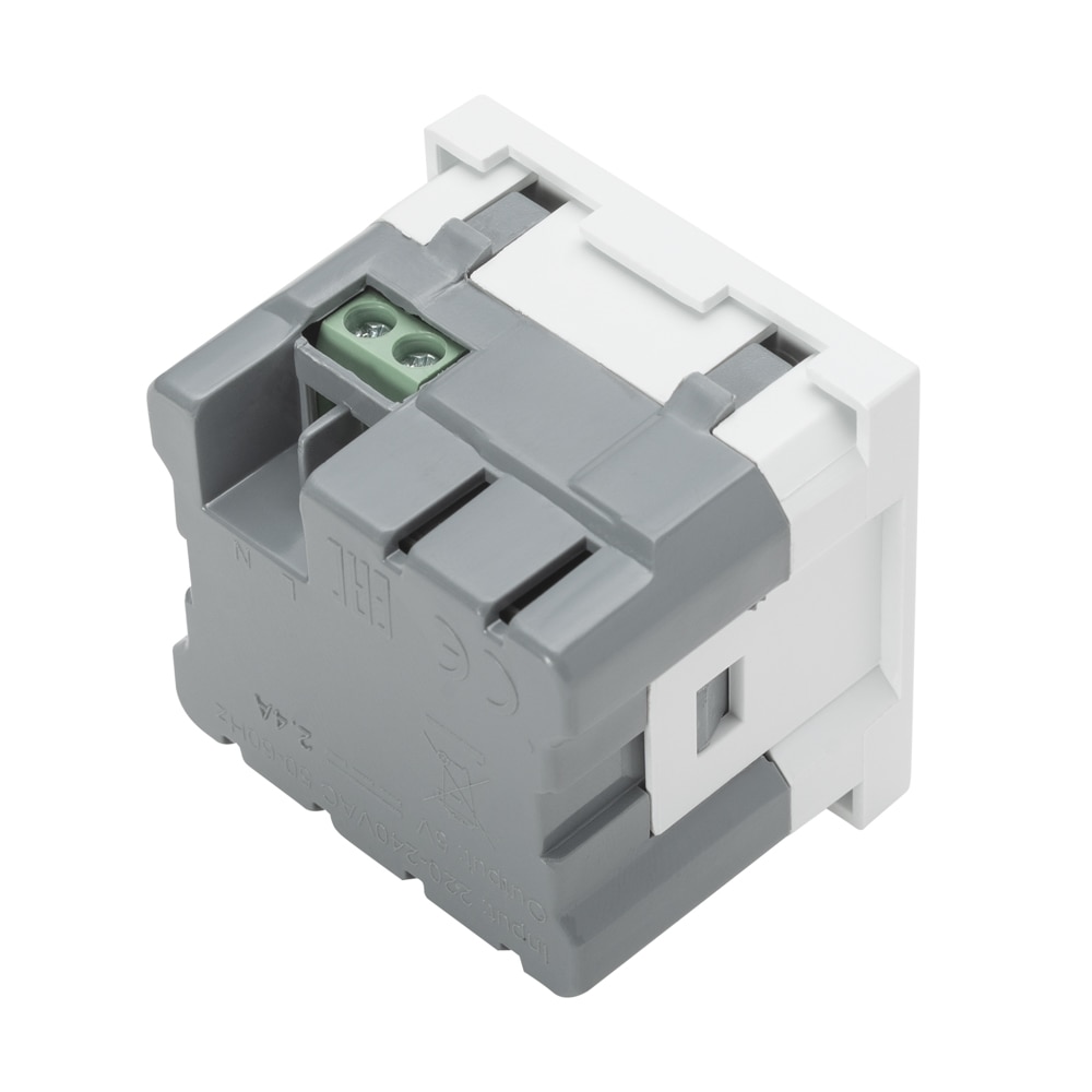 Priza Dubla USB Elbi Moda Voice Modular A+C 5V 2.4A 2 Module Alb Mat ...