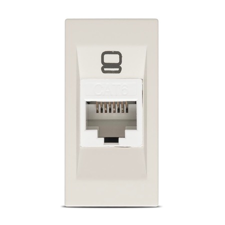 Plug UTP RJ45 Elbi Moda Voice Modular Cat6E 1 Module Beige Mat - eMAG.bg
