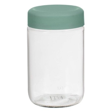 Recipient din sticla, cu capac verde, transparent, 660ml - eMAG.ro