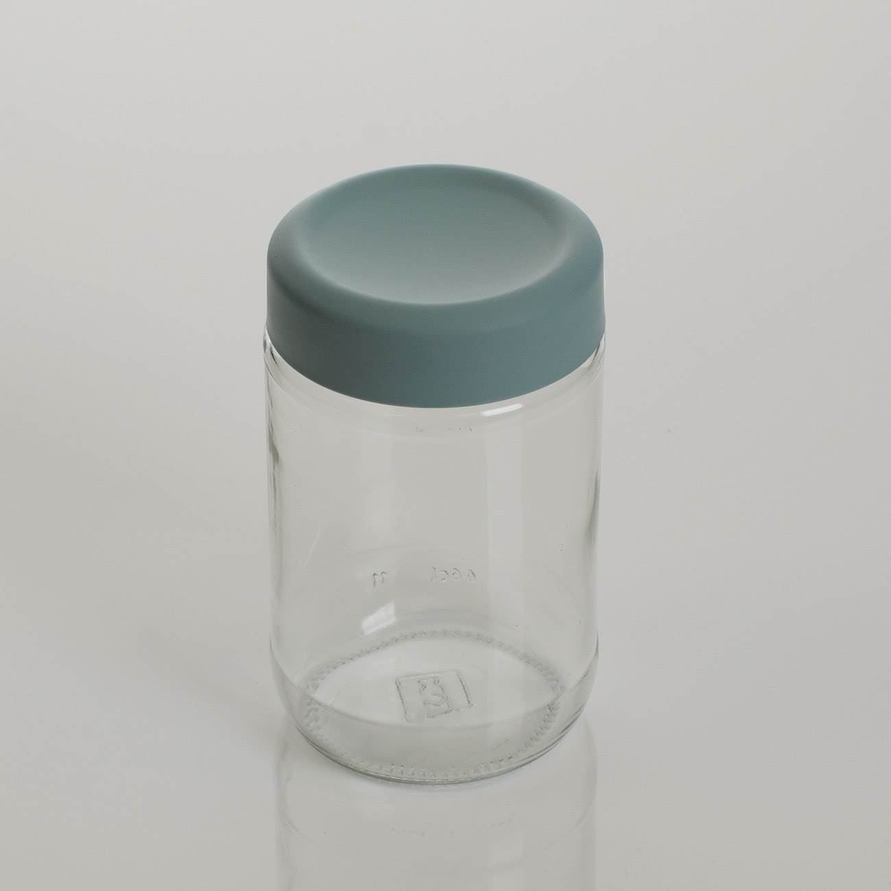 Recipient din sticla, cu capac verde, transparent, 660ml - eMAG.ro