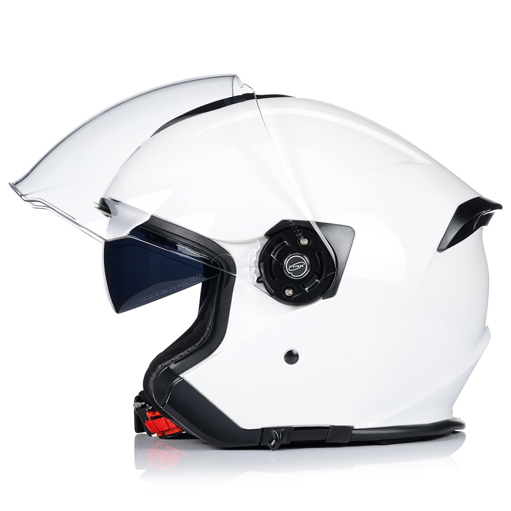 Casca Motocicleta Deschisa Scooter Chopper RL + Blenda Origine Alb ...