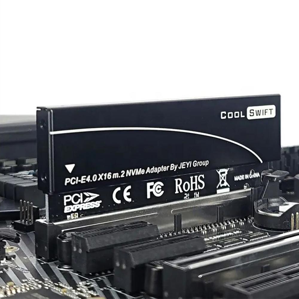 Adaptor SSD M.2 NVMe la PCI-E 4.0 X16, Basekit, Radiator Racire SSD ...