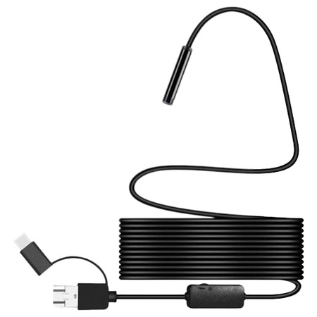 Camera endoscop 2 in 1 pentru Android si Windows, waterproof, 2 metri ...