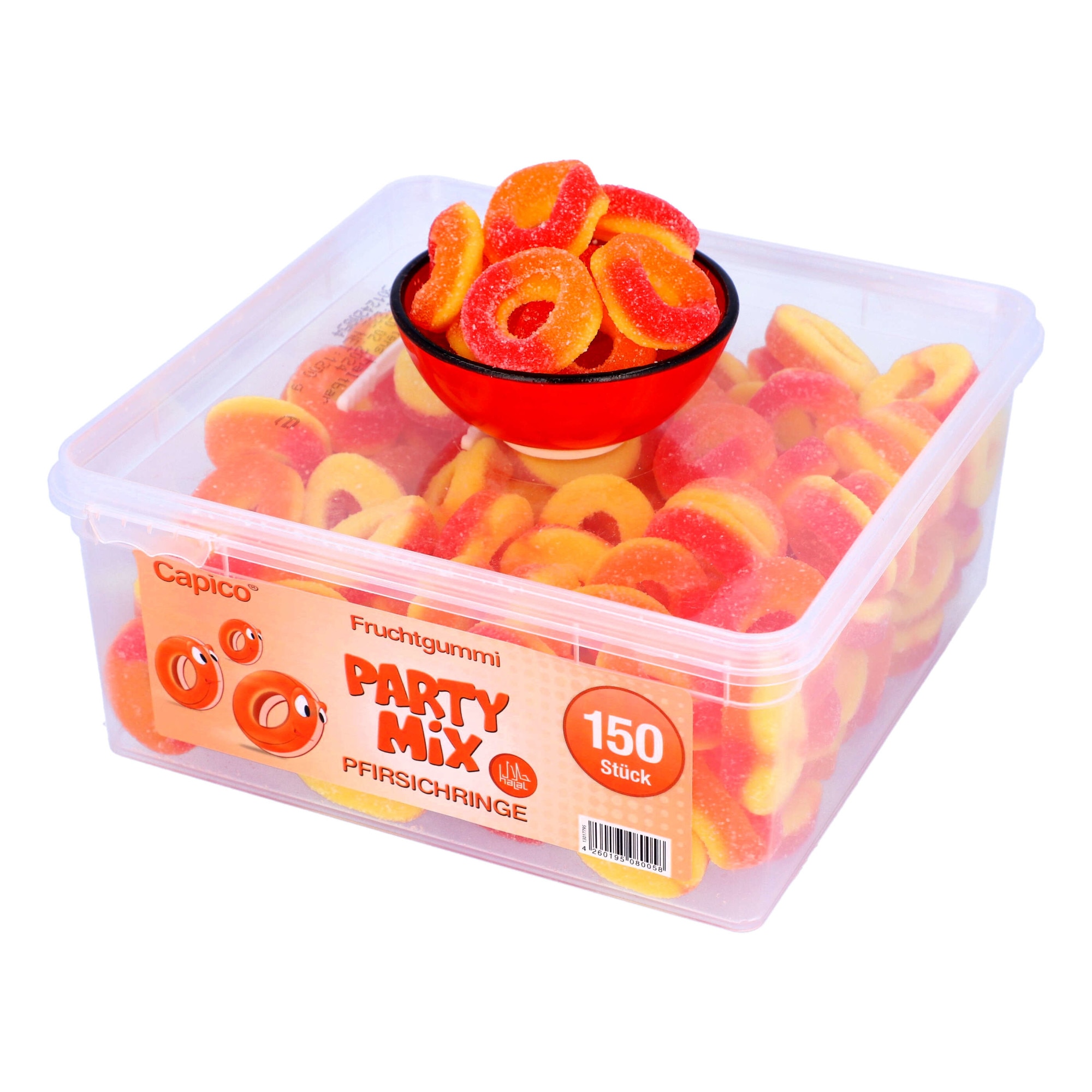 Jeleuri de fructe Capico, piersici acre, 150 buc, 1200 g - eMAG.ro