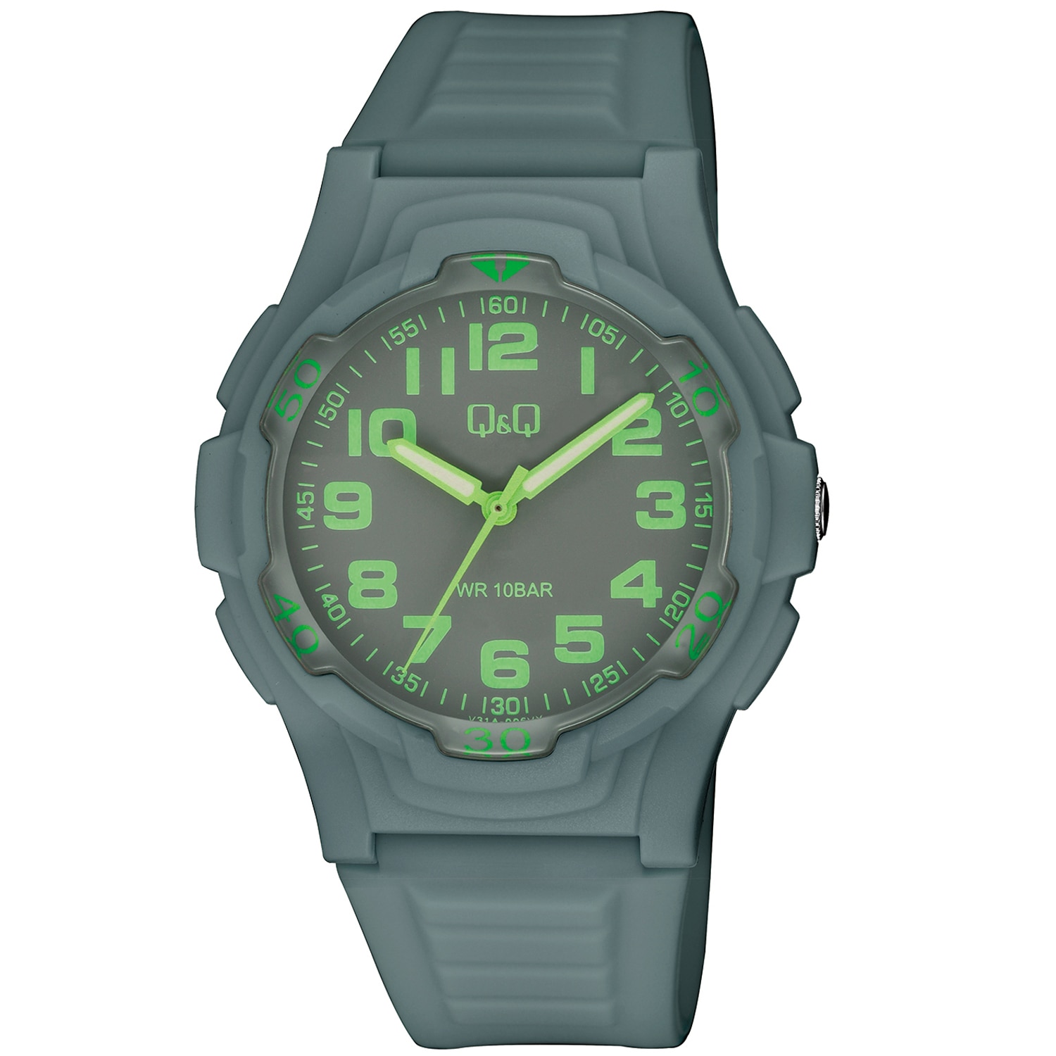 Ceas analog pentru barbati, Q&Q, Verde - eMAG.ro