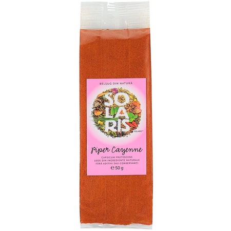 Condiment Piper Cayenne "Capsicum frutescens" macinat, 50gr, Solaris ...