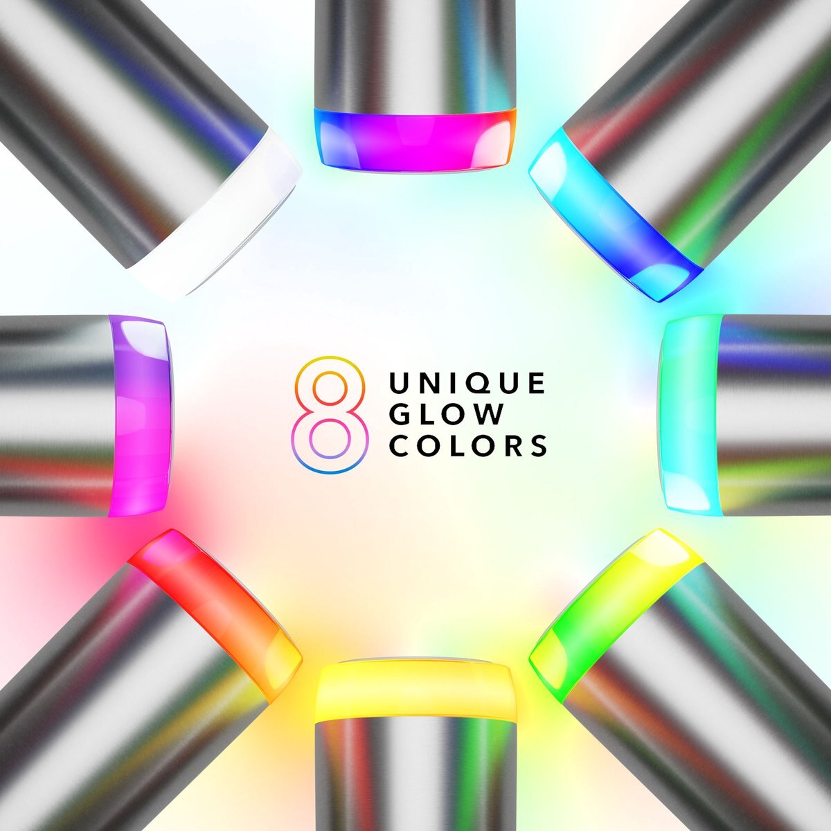 Sticla inteligenta de apa, Hidrate Spark, Inox, 946ml, Iluminare LED ...