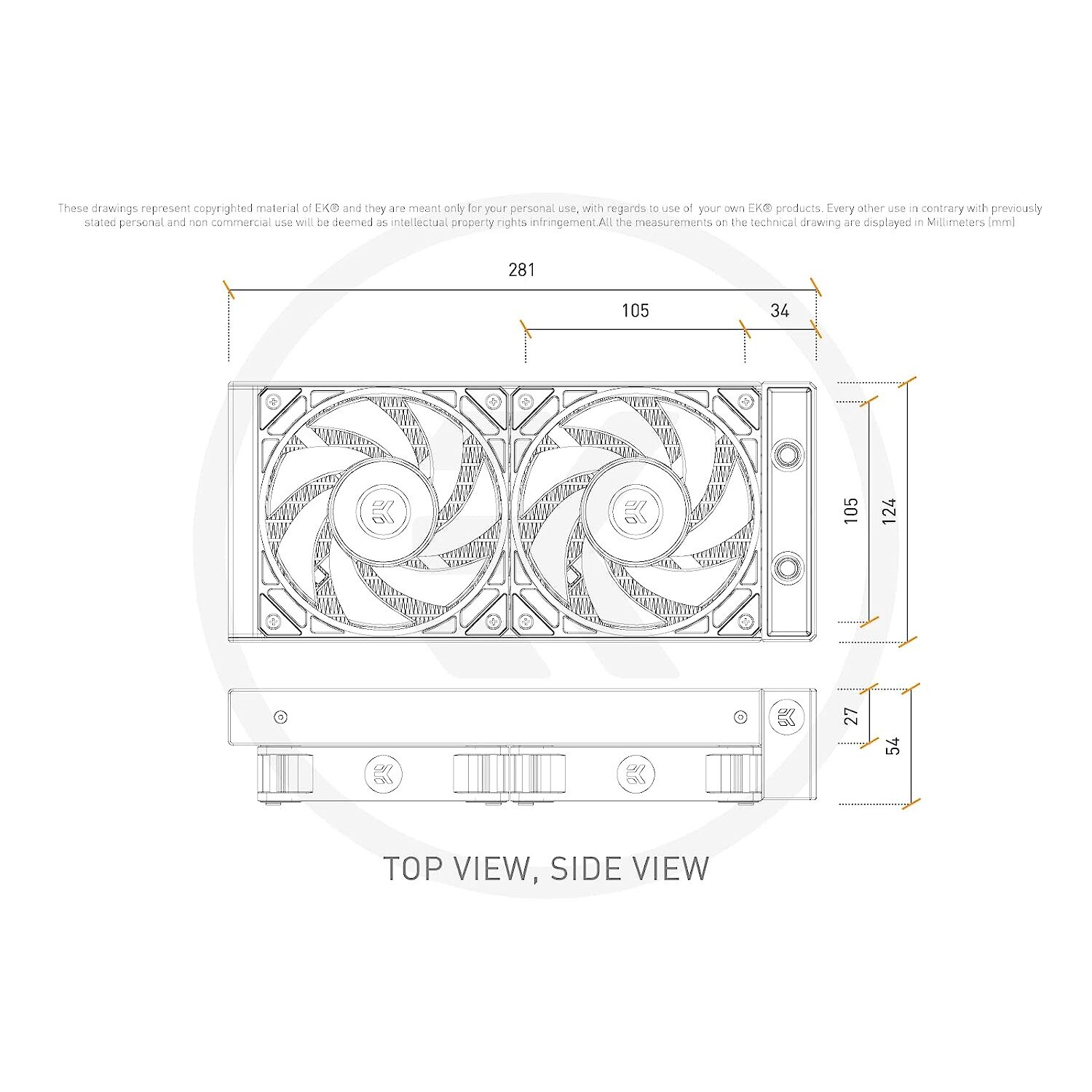 Cooler Procesor EK-Nucleus AIO CR240 Lux D-RGB, Compatibil AMD/Intel ...