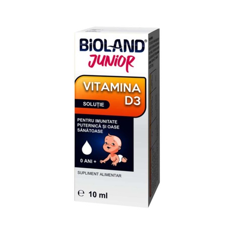 Bioland Vitamina D3 Junior 10 mililitri Biofarm - eMAG.ro